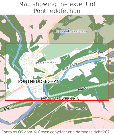 Where is Pontneddfechan? Pontneddfechan on a map