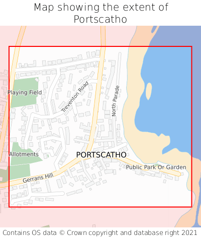 Where is Portscatho? Portscatho on a map
