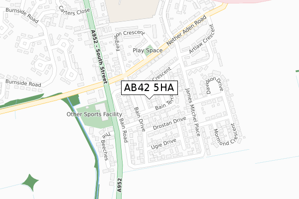 AB42 5HA maps, stats, and open data