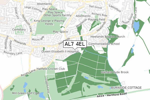 AL7 4EL maps, stats, and open data