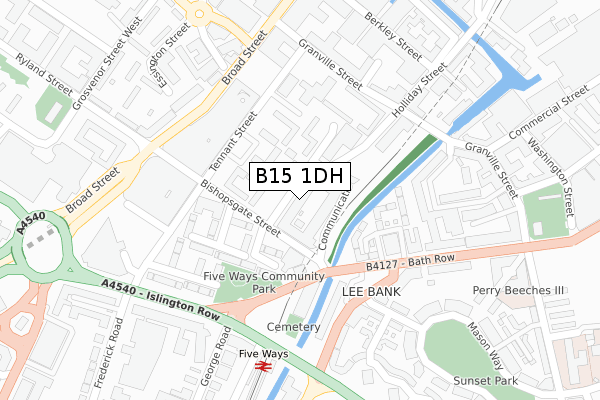 B15 1DH maps, stats, and open data