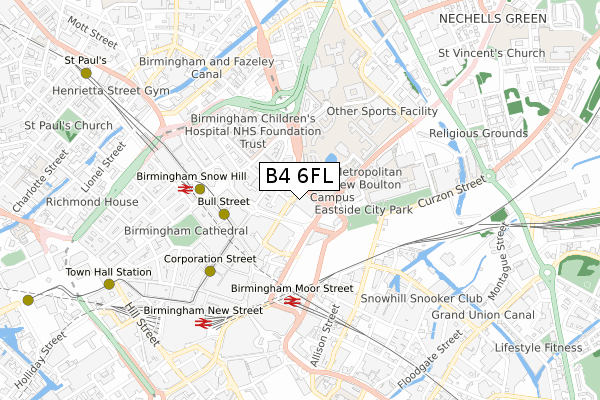 B4 6FL maps, stats, and open data