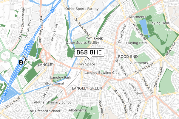 B68 8HE maps, stats, and open data