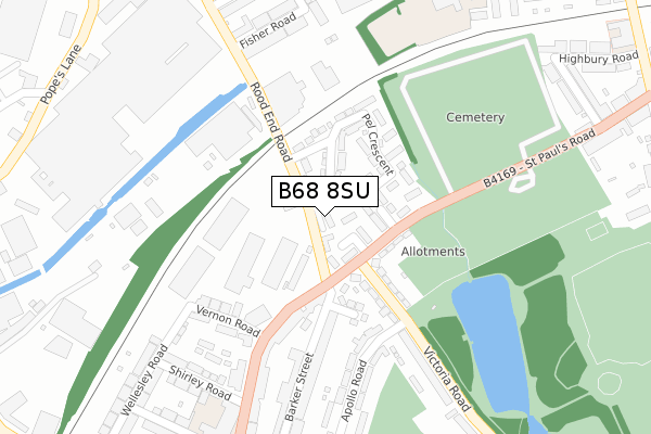 B68 8SU maps, stats, and open data