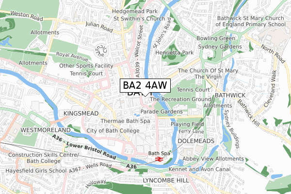 BA2 4AW maps, stats, and open data