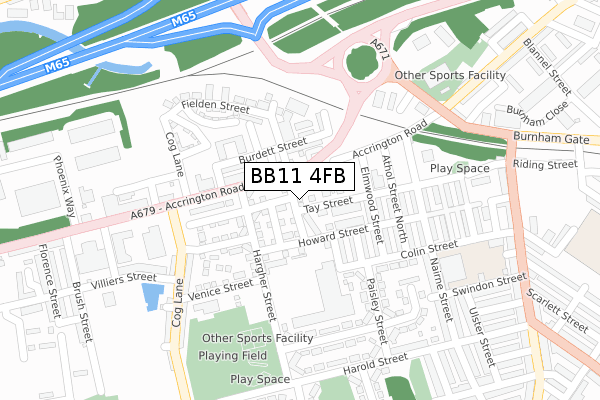 BB11 4FB maps, stats, and open data