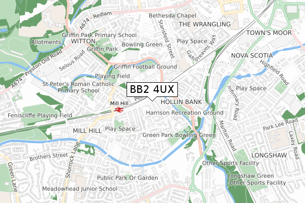 BB2 4UX maps, stats, and open data