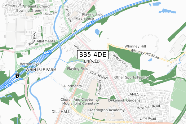 BB5 4DE maps, stats, and open data