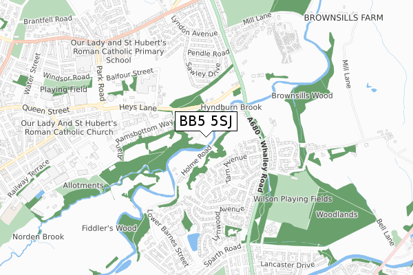 BB5 5SJ maps, stats, and open data