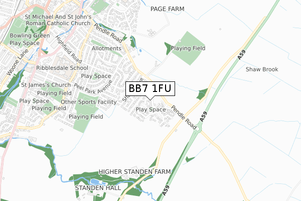 BB7 1FU maps, stats, and open data