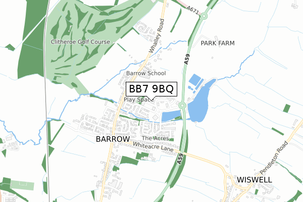 BB7 9BQ maps, stats, and open data
