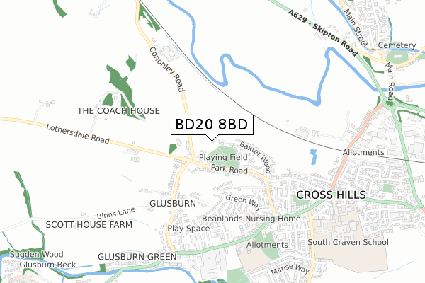 BD20 8BD maps, stats, and open data