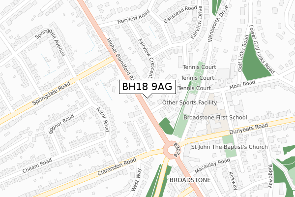 BH18 9AG maps, stats, and open data