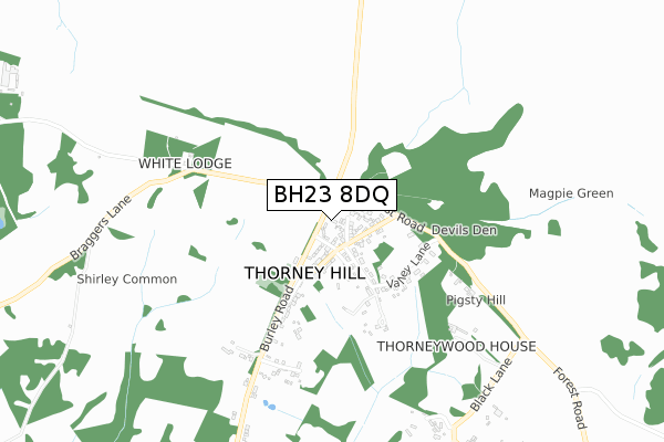 BH23 8DQ maps, stats, and open data