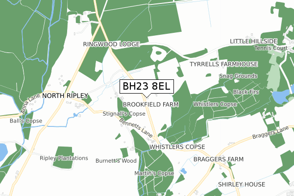 BH23 8EL maps, stats, and open data