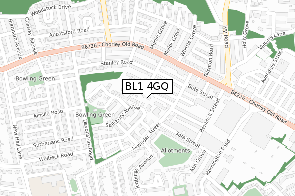 BL1 4GQ maps, stats, and open data