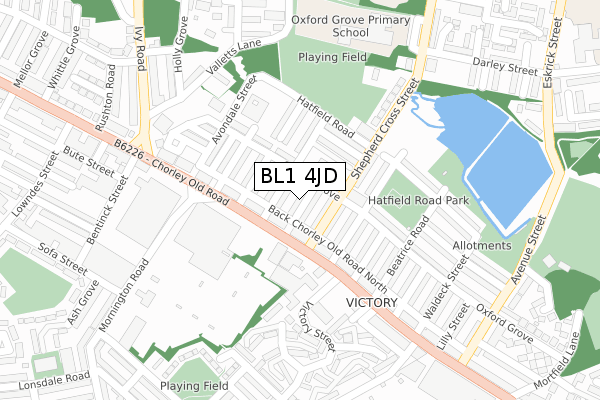 BL1 4JD maps, stats, and open data