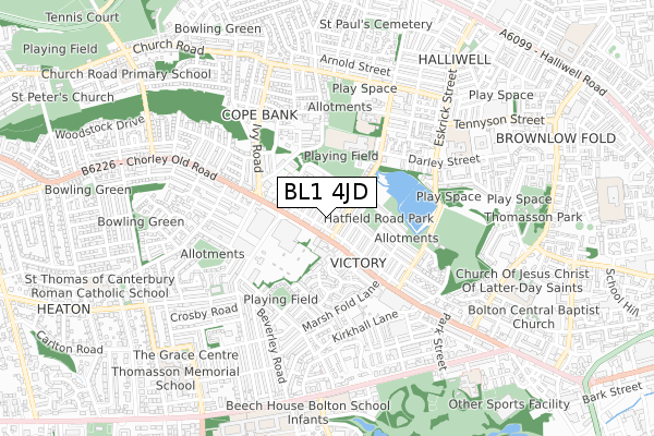 BL1 4JD maps, stats, and open data