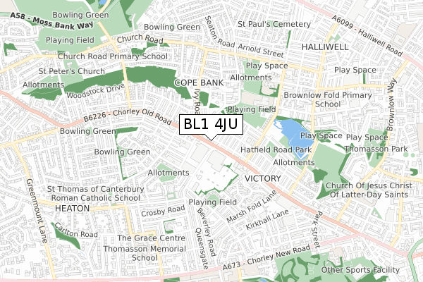 BL1 4JU maps, stats, and open data