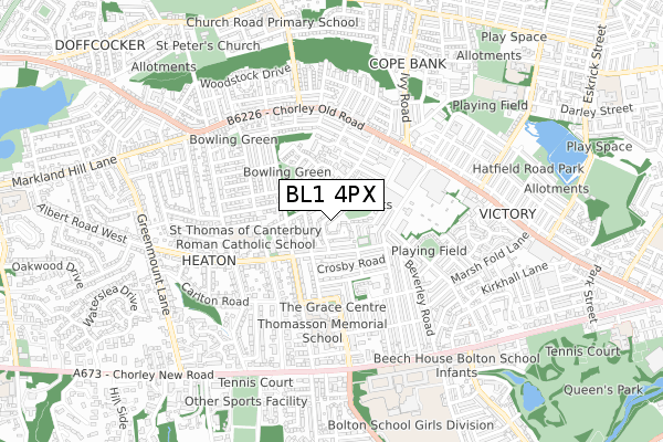 BL1 4PX maps, stats, and open data