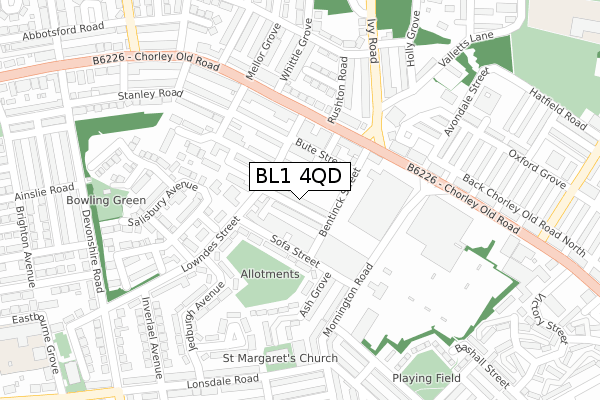 BL1 4QD maps, stats, and open data