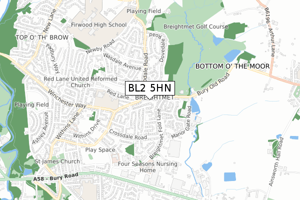 BL2 5HN maps, stats, and open data