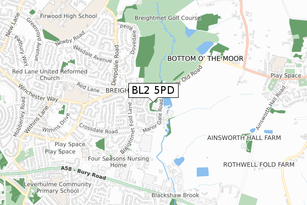 BL2 5PD maps, stats, and open data