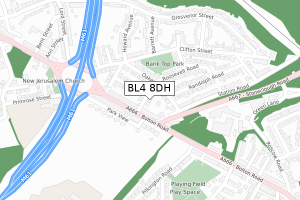 BL4 8DH maps, stats, and open data