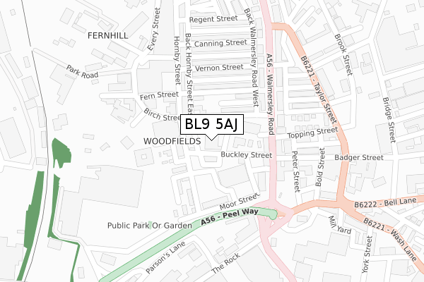 BL9 5AJ maps, stats, and open data