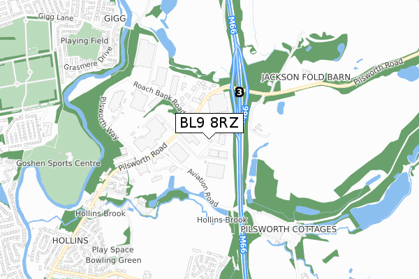 BL9 8RZ maps, stats, and open data