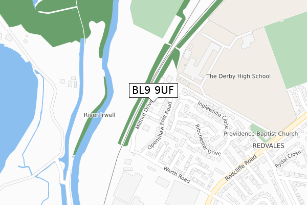 BL9 9UF maps, stats, and open data