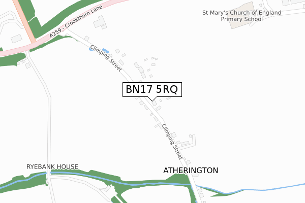 BN17 5RQ maps, stats, and open data