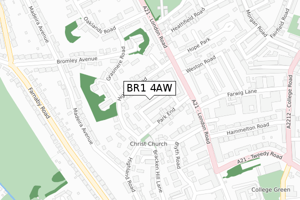 BR1 4AW maps, stats, and open data