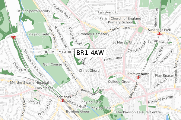 BR1 4AW maps, stats, and open data