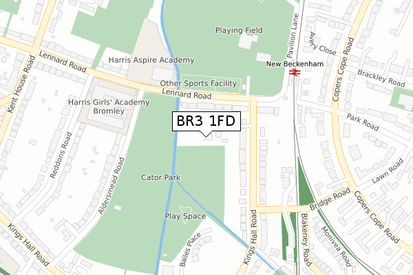 BR3 1FD maps, stats, and open data