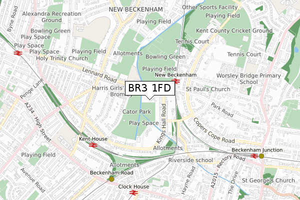 BR3 1FD maps, stats, and open data