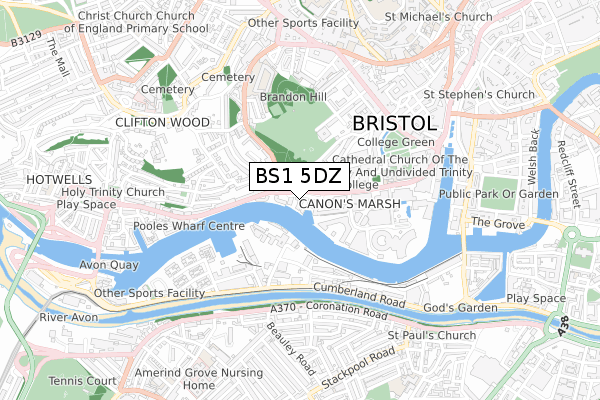 BS1 5DZ maps, stats, and open data