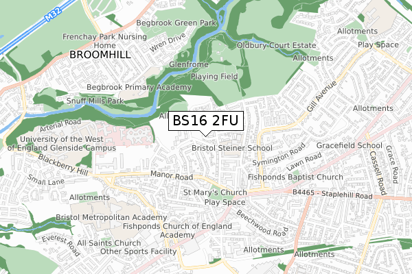 BS16 2FU maps, stats, and open data