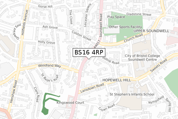 BS16 4RP maps, stats, and open data