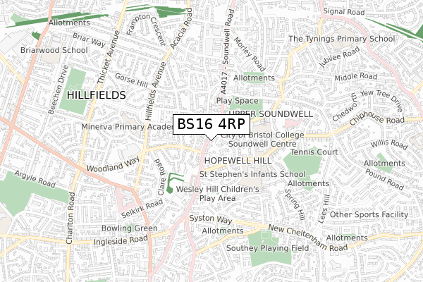 BS16 4RP maps, stats, and open data