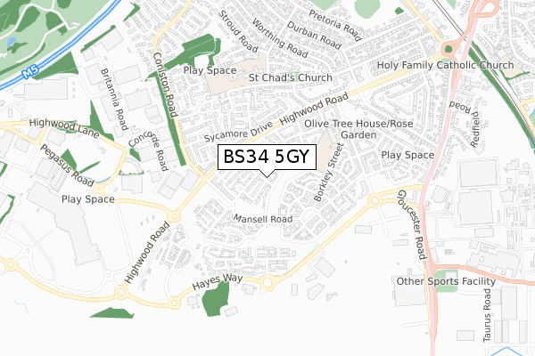 BS34 5GY maps, stats, and open data