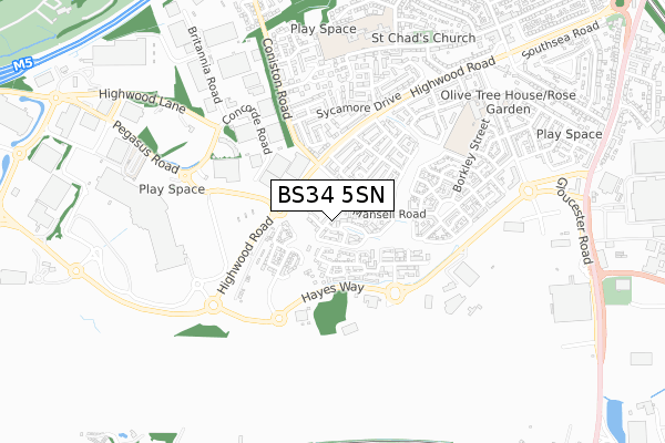 BS34 5SN maps, stats, and open data