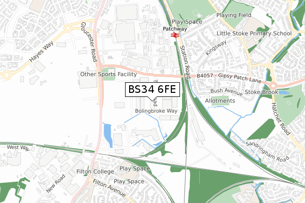 BS34 6FE maps, stats, and open data