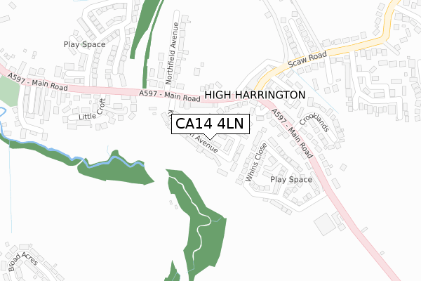 CA14 4LN maps, stats, and open data