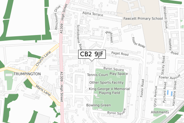 CB2 9JF maps, stats, and open data