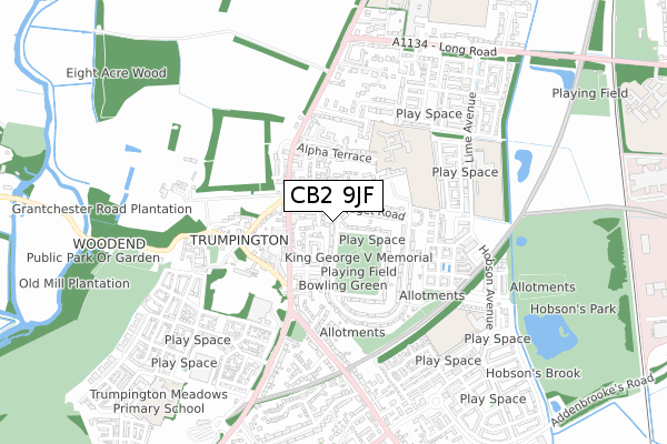 CB2 9JF maps, stats, and open data