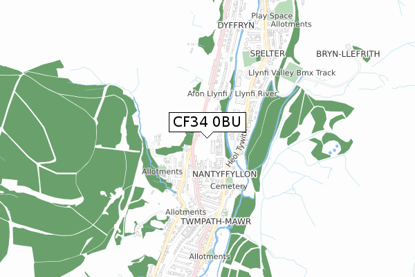 CF34 0BU maps, stats, and open data