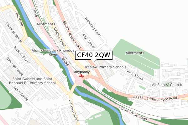 CF40 2QW maps, stats, and open data