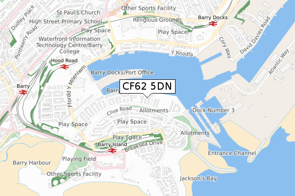 CF62 5DN maps, stats, and open data
