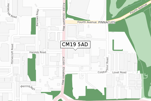 CM19 5AD maps, stats, and open data